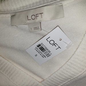LOFT | Tops | New Loft S Cream Ivory V Neck Knit Soft Top | Poshmark